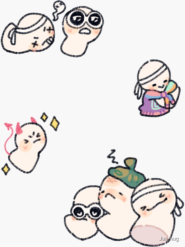 "dream team +Karl blobs " Sticker for Sale by Jun-hug | Redbubble