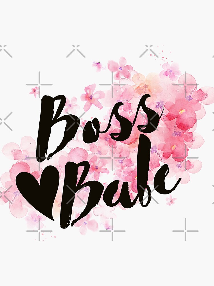 "boss babe" Sticker for Sale by Sanskrati | Redbubble