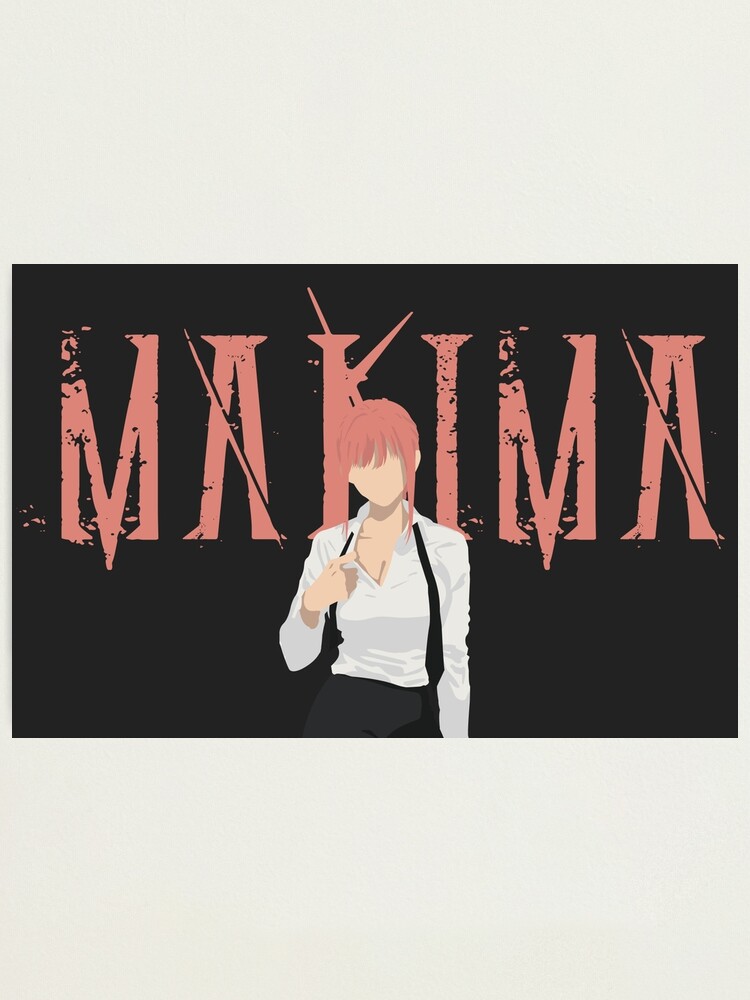 "Chainsaw Man Makima Minimalist" Photographic Print for Sale by ...