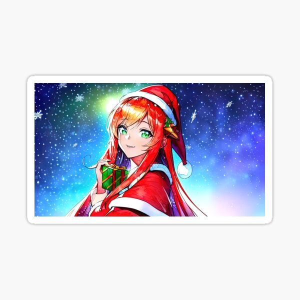 "Spirit of Christmas anime version #04" Sticker for Sale by Art3dLabs ...