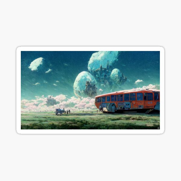 "Bus Stop" Sticker for Sale by RicoInStudios | Redbubble