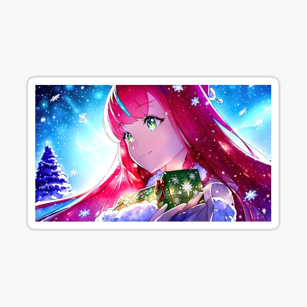 "Spirit of Christmas anime version #06" Sticker for Sale by Art3dLabs ...