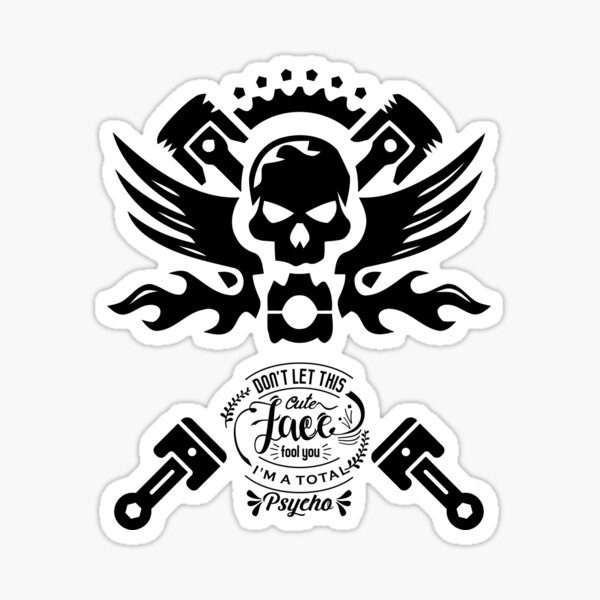 "Skull face" Sticker for Sale by RonelM | Redbubble