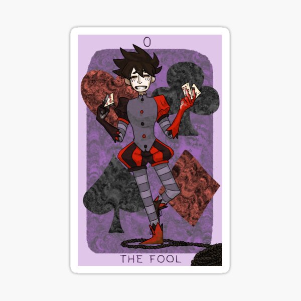 "0 - THE FOOL" Sticker by sleepyarts | Redbubble