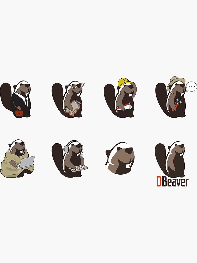 "Sticker pack" Sticker for Sale by DBeaverCorp | Redbubble