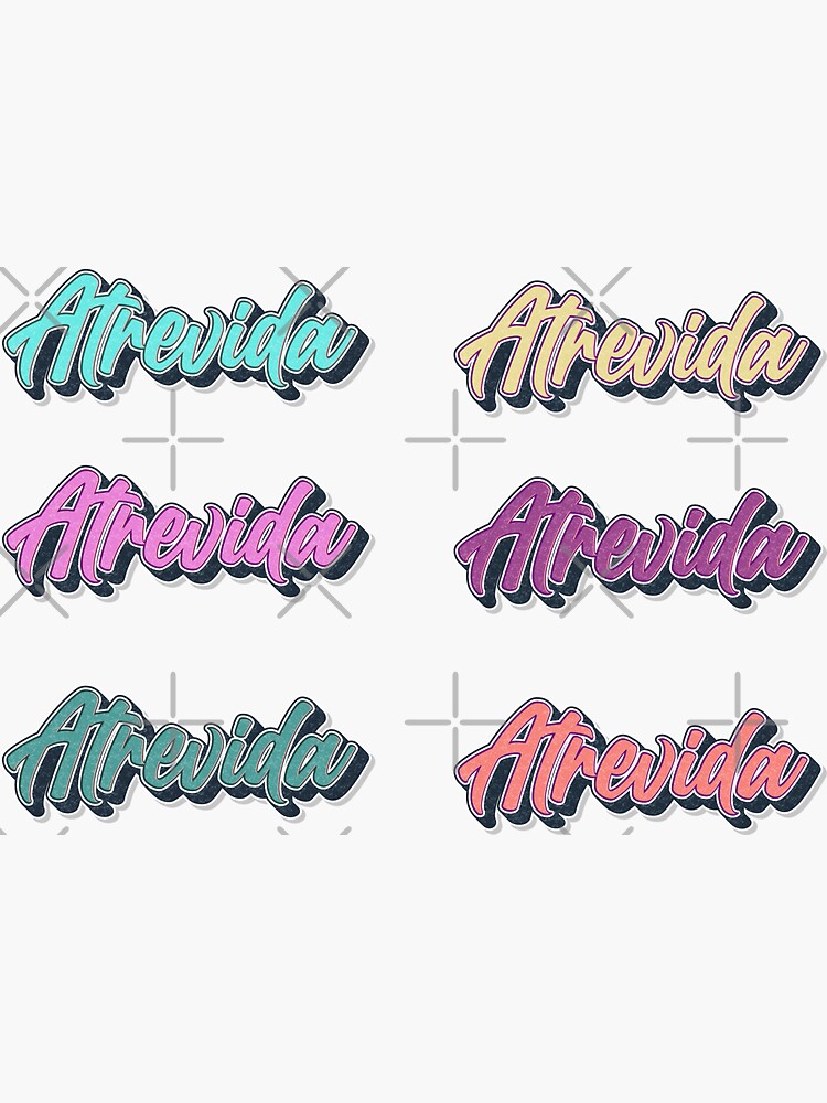 "Atrevida Sticker Sheet" Sticker for Sale by MaisonDeNo | Redbubble
