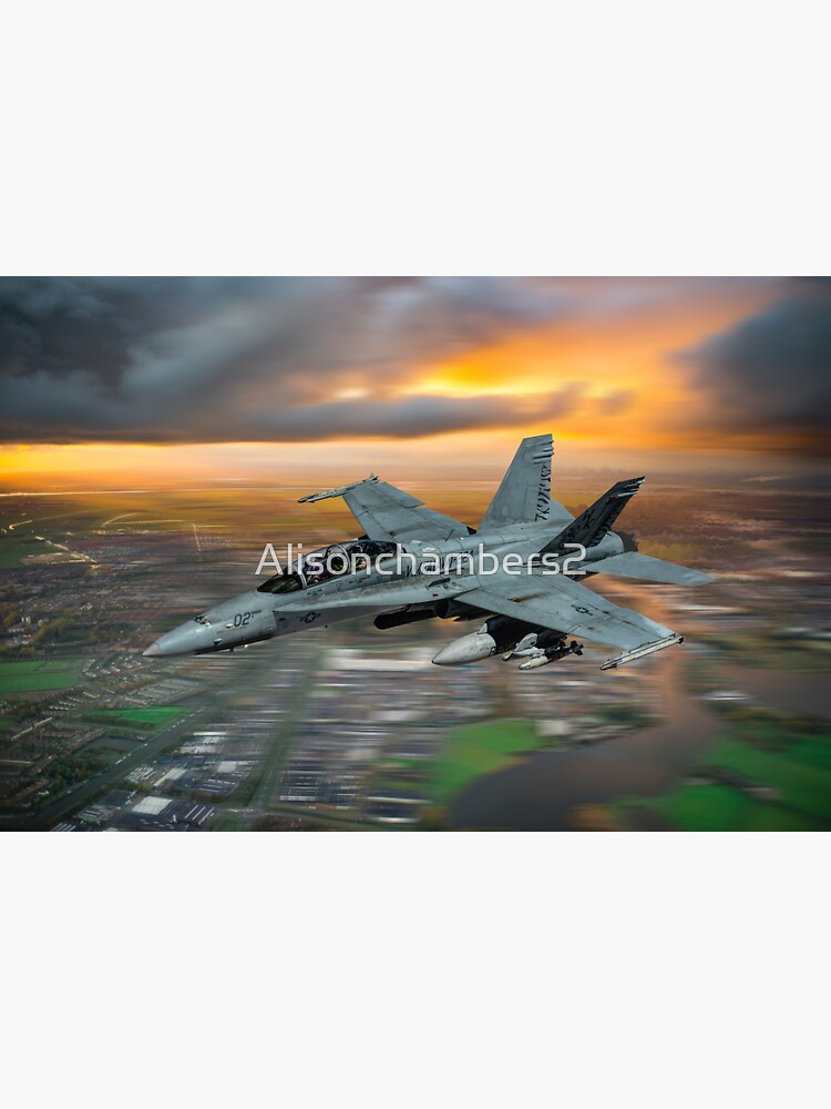 "F18 Hornet" Sticker for Sale by Alisonchambers2 | Redbubble