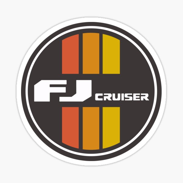 "FJ Cruiser Retro Logo" Sticker for Sale by MaseRiley99 | Redbubble