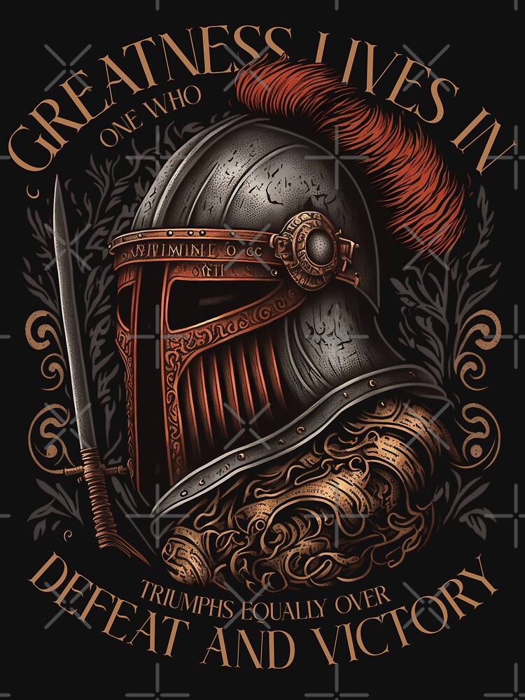 "Motivational Medieval Knight" T-shirt for Sale by TheHistoryWorld ...