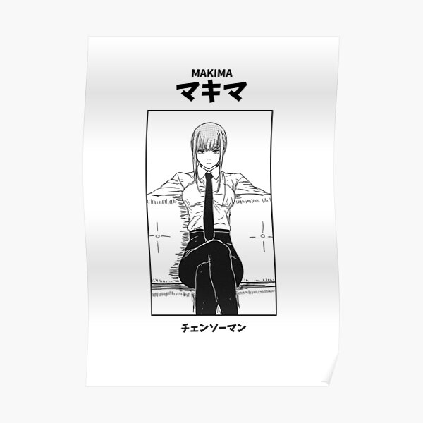 "Makima Chainsaw Man" Poster for Sale by KMSbyZet | Redbubble