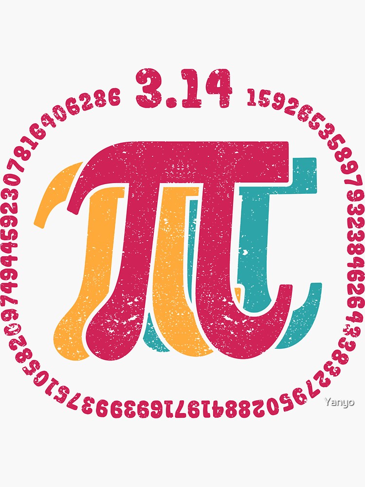 "10000 digits pi sign mathematics mathematics pi" Sticker for Sale by ...