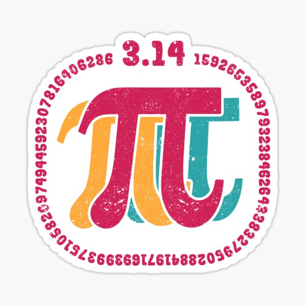 10000 Digits Pi Sign Mathematics Mathematics Pi Sticker For Sale By Yanyo Redbubble 