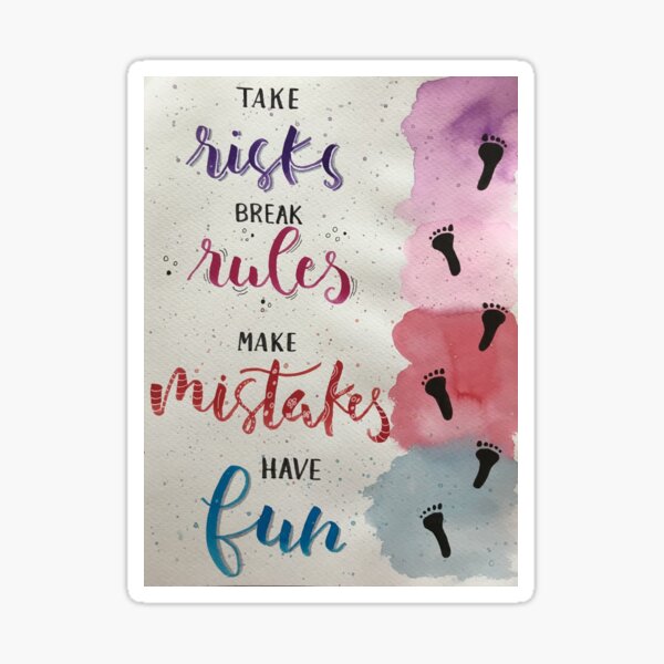 "Hand lettering, wisdom, footprints" Sticker for Sale by Helmbrechts ...