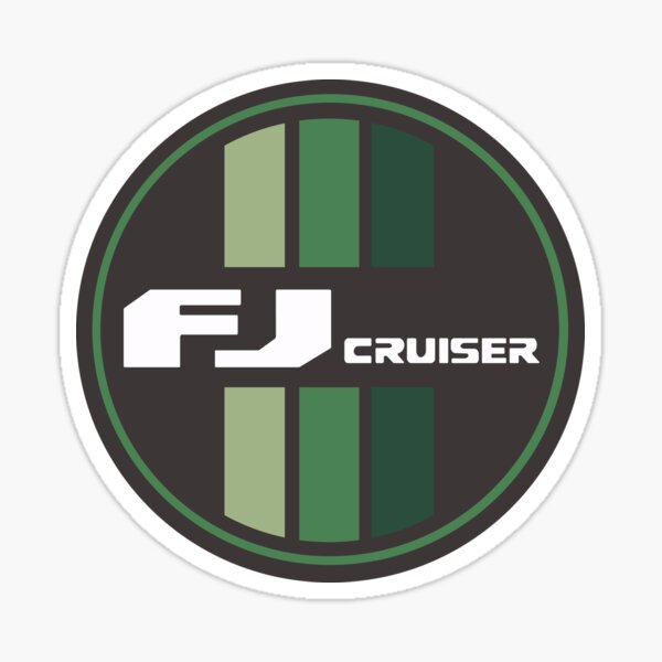"FJ Cruiser Retro Logo (Green)" Sticker for Sale by MaseRiley99 | Redbubble