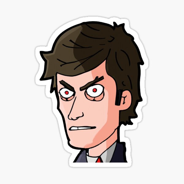 "Patrick Bateman Cartoon" Sticker for Sale by bwhawl02 | Redbubble