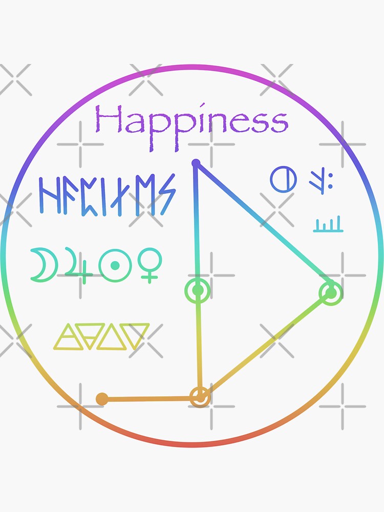 "Happiness talisman rainbow" Sticker for Sale by secretmagic | Redbubble