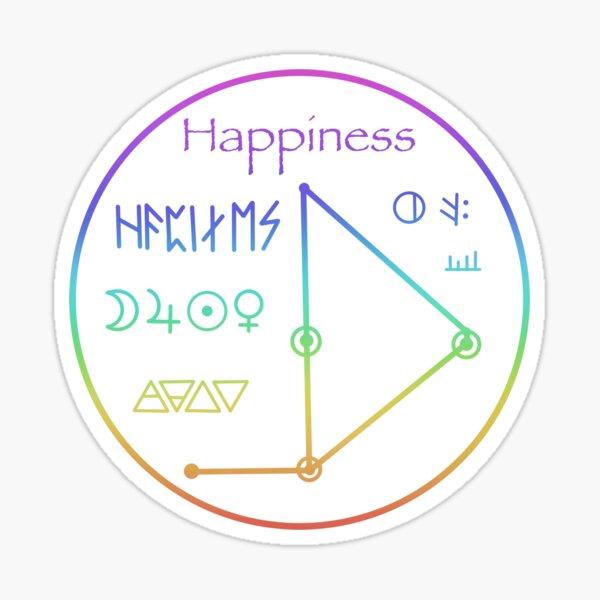 "Happiness talisman rainbow" Sticker for Sale by secretmagic | Redbubble