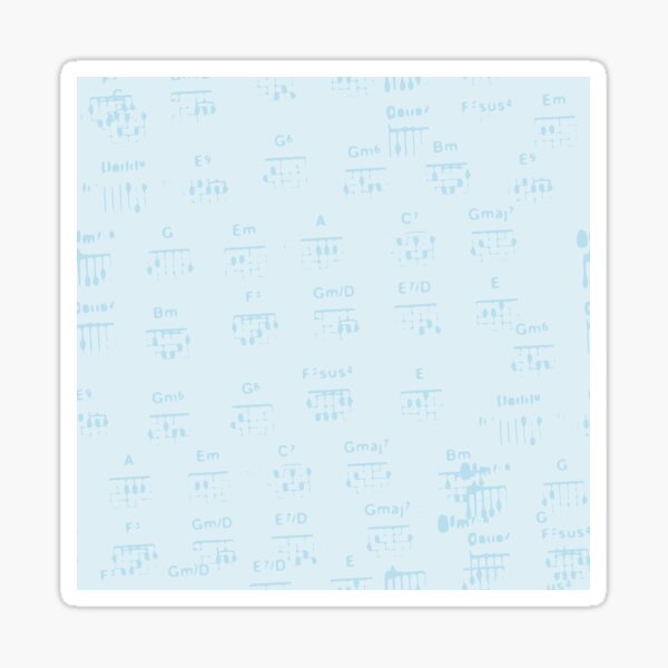 "Music Melody Blue" Sticker for Sale by AlineDoornhof | Redbubble