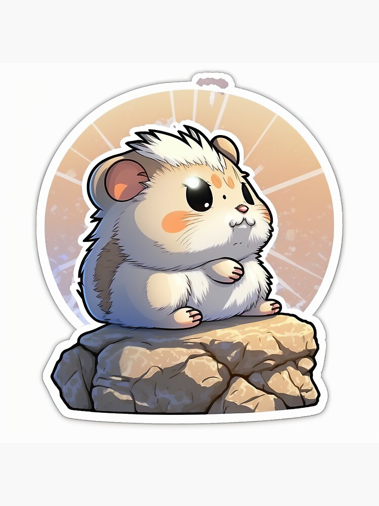 "chibi hamster" Sticker by IA-Power | Redbubble