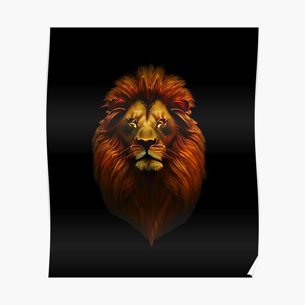 "The Lion" Poster for Sale by thejunglestore | Redbubble