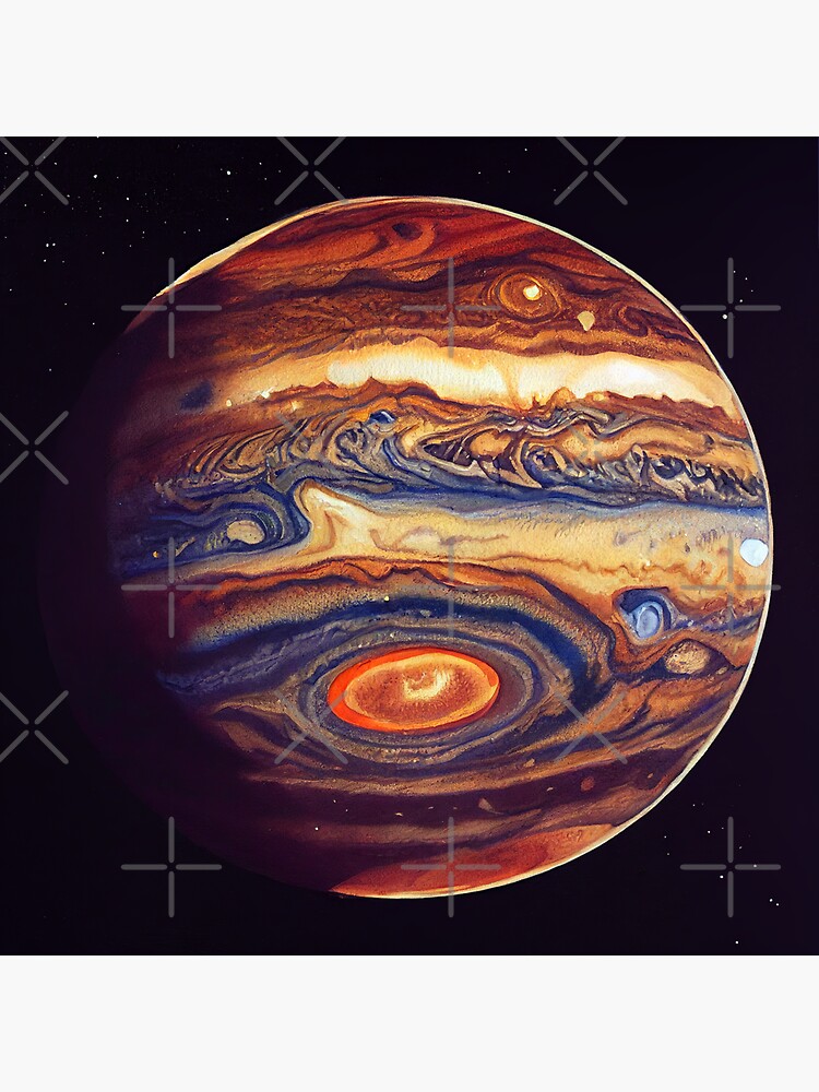 "Jupiter" Sticker for Sale by Red-Alien | Redbubble