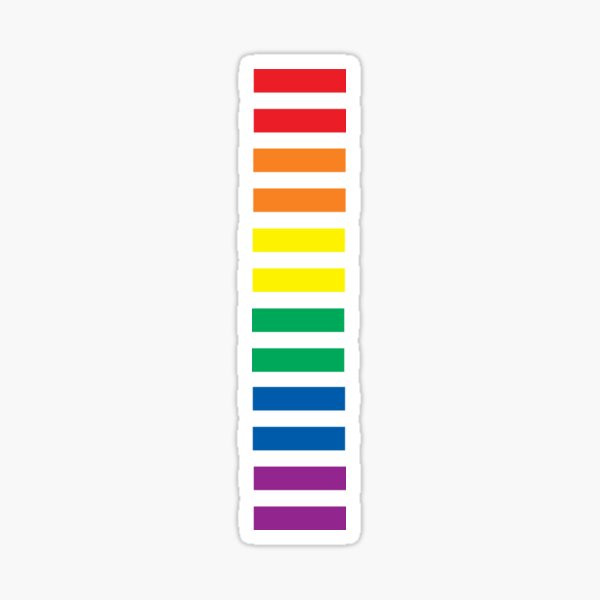 "RAINBOW EQUALITY LGBT PRIDE EQUAL SIGN" Sticker by TheButchQueen ...