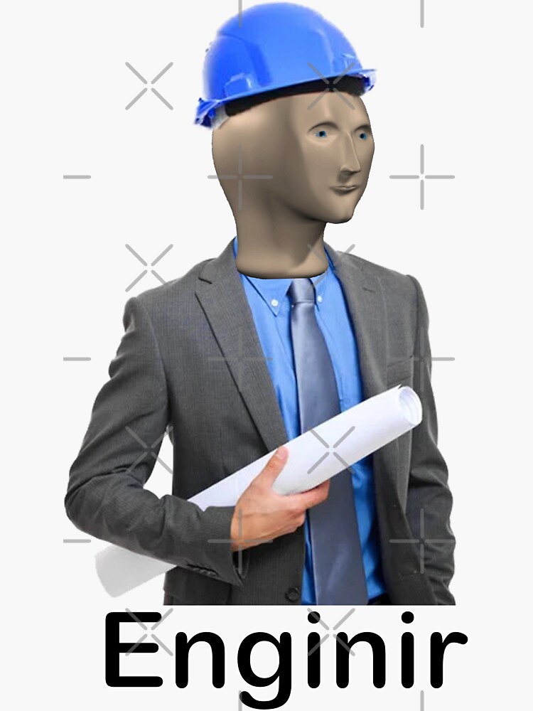 "ENGINIR at your service" Sticker for Sale by Francesvief | Redbubble