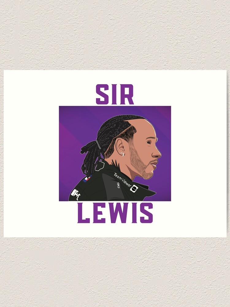 "Sir Lewis Hamilton F1 Driver Mercedes F1 Team World Champion Drawing ...