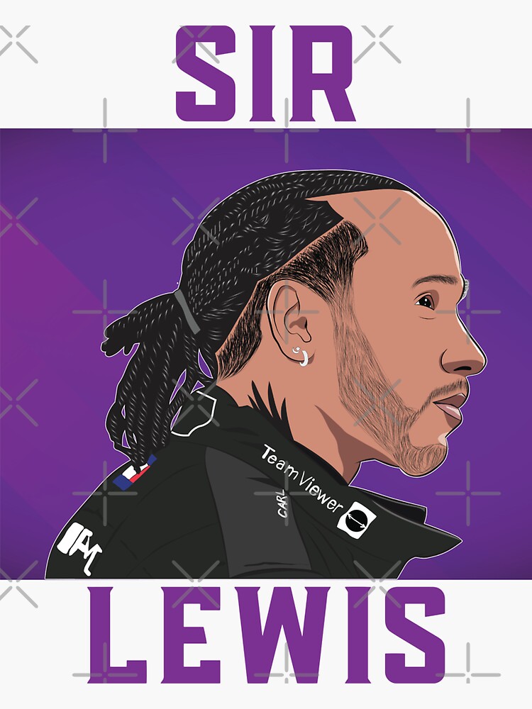 "Sir Lewis Hamilton F1 Driver Mercedes F1 Team World Champion Drawing ...