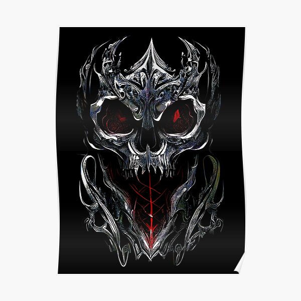 "2d Skulls 01" Poster for Sale by PsymetryArt | Redbubble