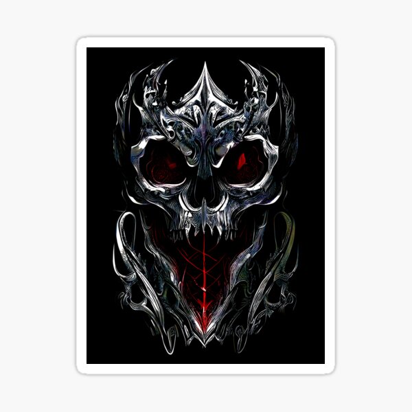 "2d Skulls 01" Sticker for Sale by PsymetryArt | Redbubble