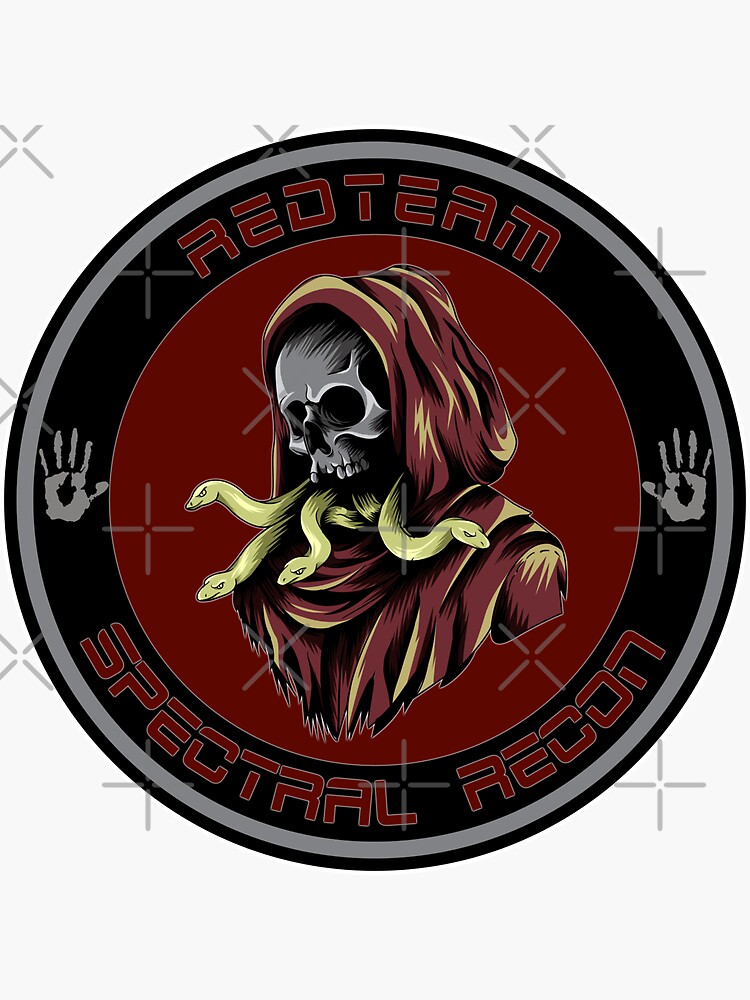"Red Team - Spectral Recon" Sticker for Sale by LostintheNoise9 | Redbubble