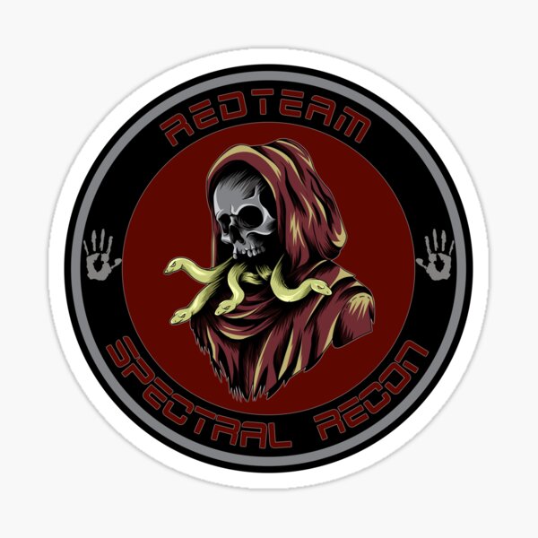 "Red Team - Spectral Recon" Sticker for Sale by LostintheNoise9 | Redbubble