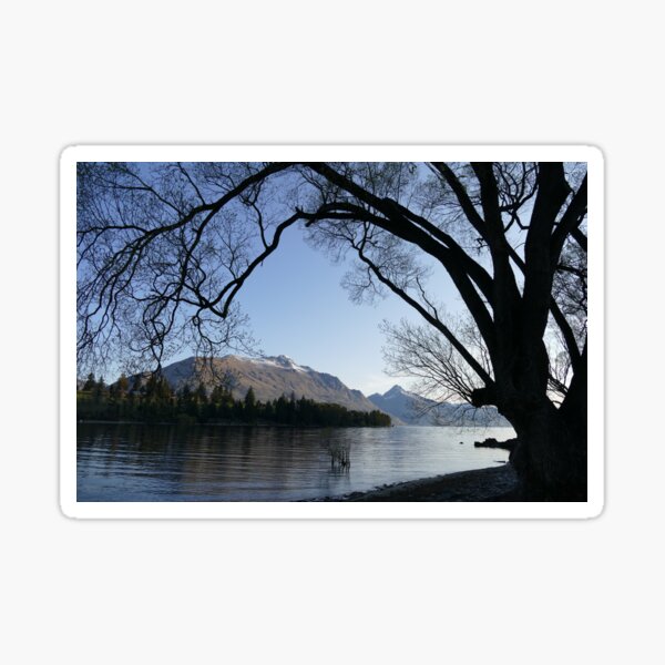 "Queenstown silhouette" Sticker for Sale by PhotosByG | Redbubble