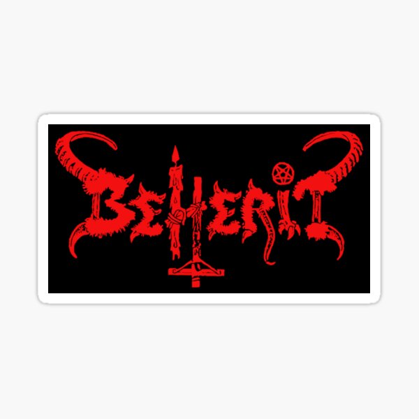 "Beherit Logo" Sticker for Sale by ToHellAndBack8 | Redbubble