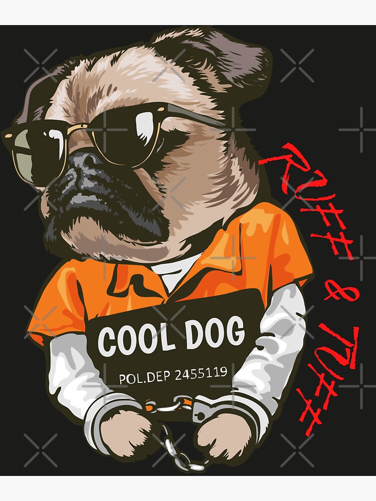 "Ruff & Tuff" Sticker for Sale by seriyusink69 | Redbubble