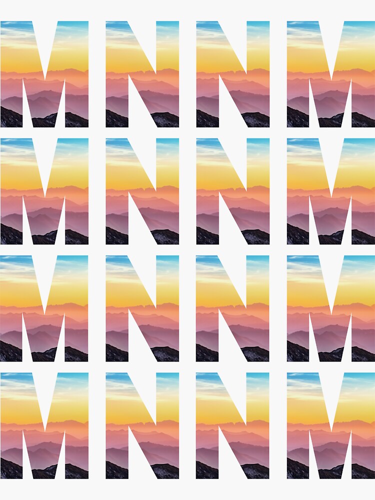 "seamless mnnm letters with natural view, mother nature letters pattern ...