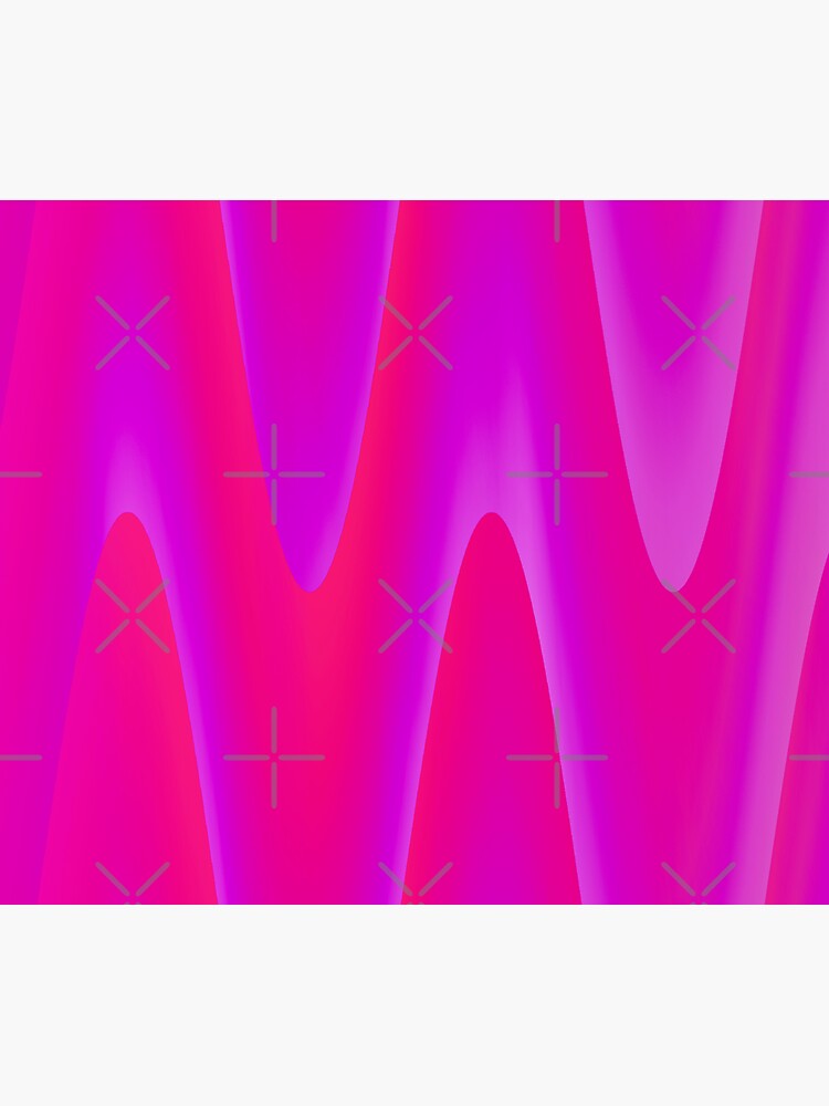 "Pink and Purple Retro Style Waves" Sticker for Sale by theprintedclub ...