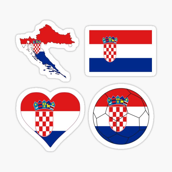 "Croatia Flag Map" Sticker for Sale by lilyandart | Redbubble