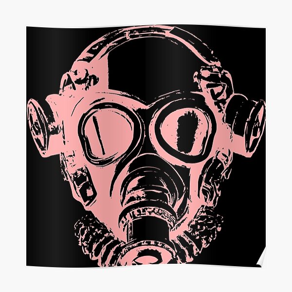 "CYBORG GAS MASK" Poster for Sale by 1MILLIONPUSHUPS | Redbubble