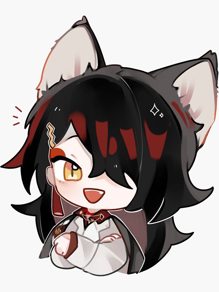 "Vox Akuma" Sticker for Sale by PaleorFish | Redbubble