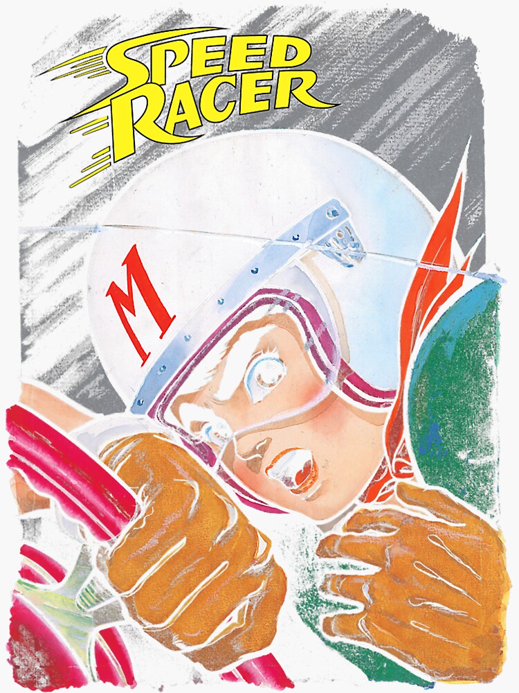 "US Manga Speed Racer Logo" Sticker for Sale by kutcher30gp7h | Redbubble