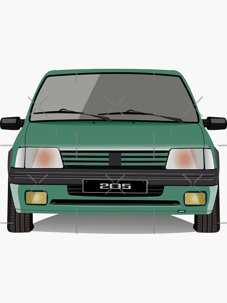 "Youngtimer 205 GTI Griffe" Sticker for Sale by JPA-Graphisme | Redbubble
