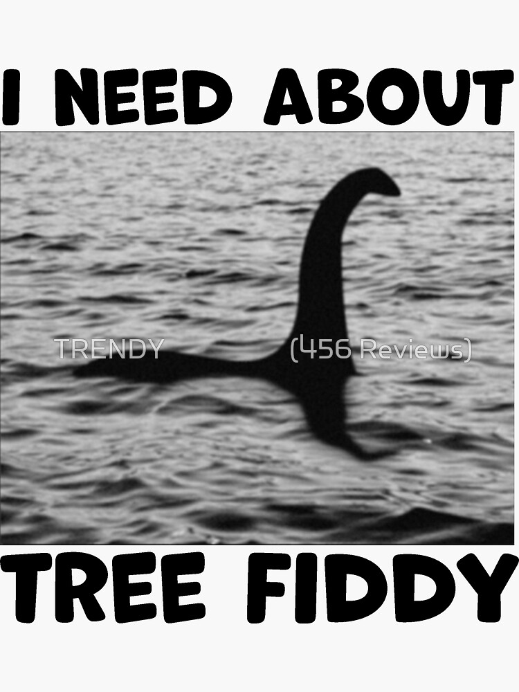 "Tree Fiddy" Sticker for Sale by YesSiiir | Redbubble