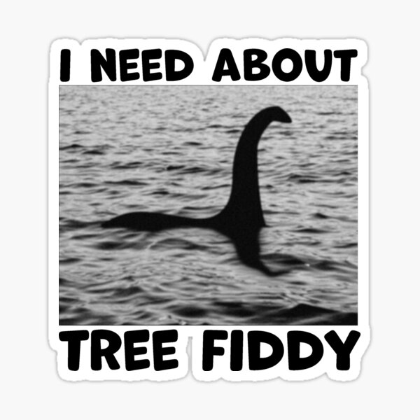 "Tree Fiddy" Sticker for Sale by YesSiiir | Redbubble