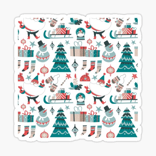"Christmas aesthetic wallpaper" Sticker for Sale by warmbubble | Redbubble