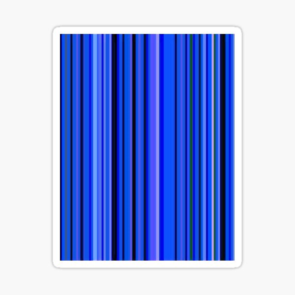 "The blue stripes" Sticker for Sale by Paun | Redbubble