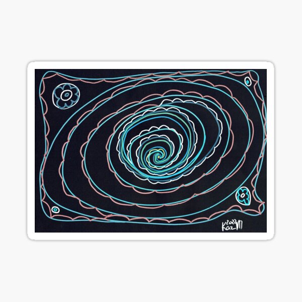 "Shiny Spiral" Sticker for Sale by KazM | Redbubble