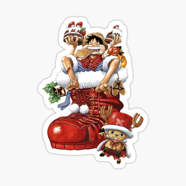 "anime christmas one piece luffy" Sticker for Sale by FROMmetoyou1 ...