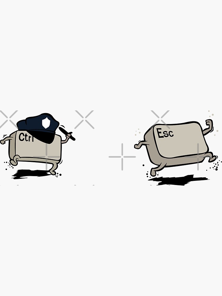 "Computer Keyboard Ctrl & Esc funny meme" Sticker for Sale by rampad1 ...